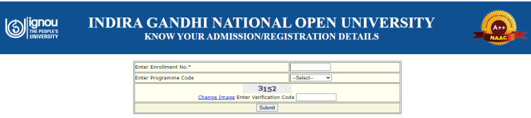 IGNOU Student Login Portal | Enrollment No.& Forgot Password
