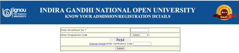 IGNOU Student Login Portal | Enrollment No.& Forgot Password