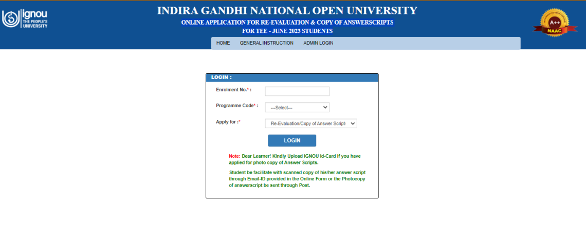 IGNOU Result 2024 Grade Card | December TEE & Revaluation